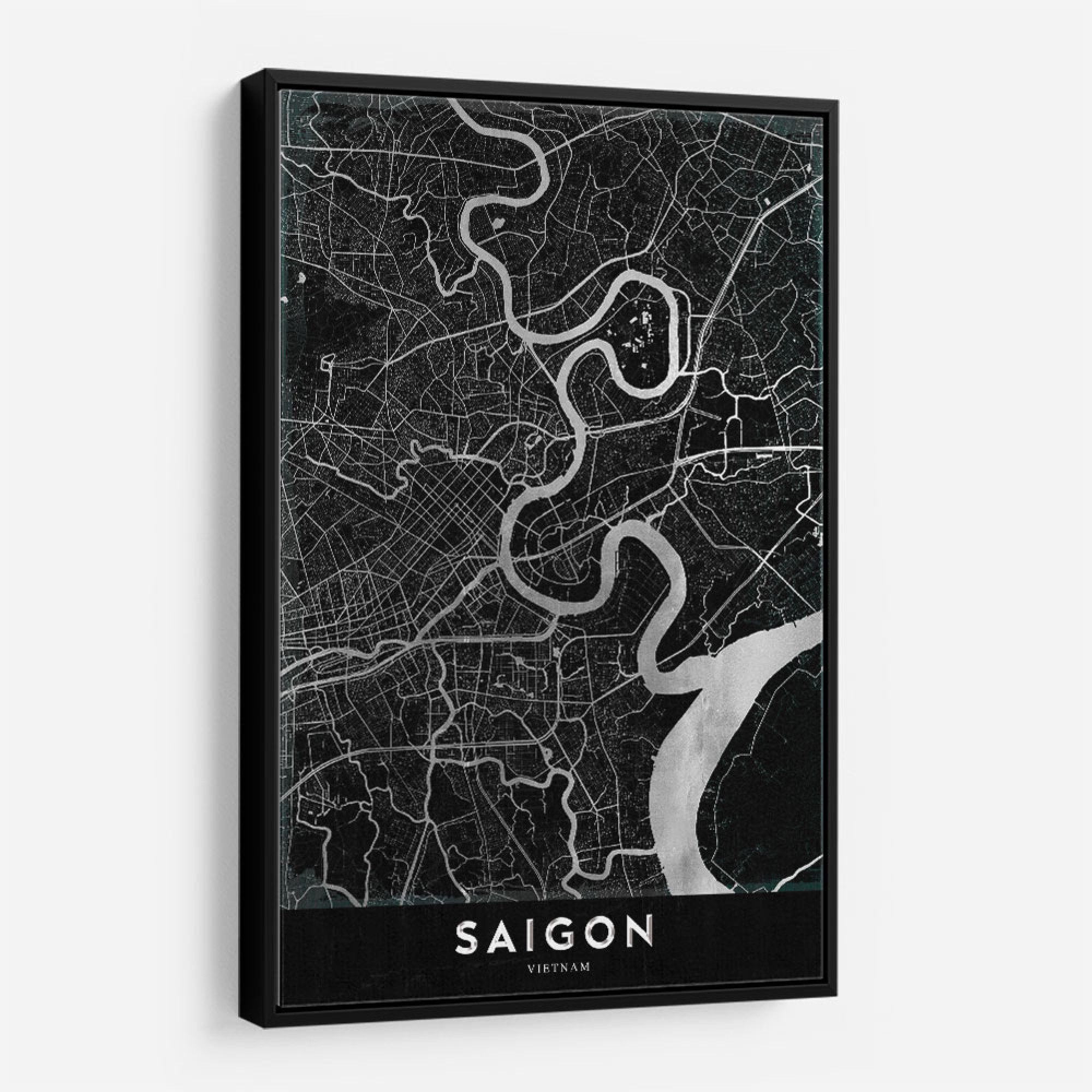 Saigon Map Wall Art