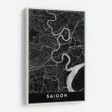 Saigon Map Wall Art