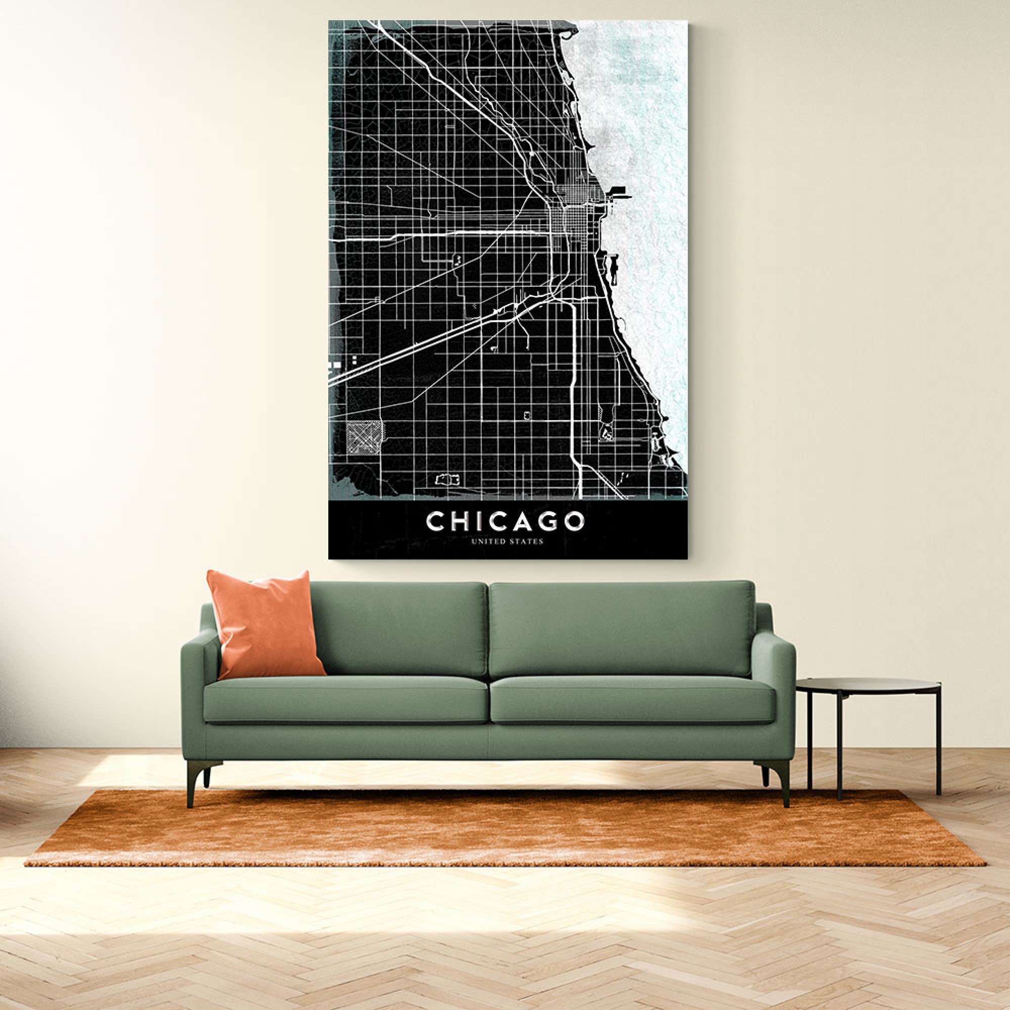Chicago Map Wall Art
