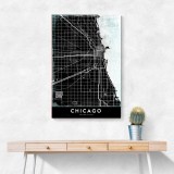 Chicago Map Wall Art