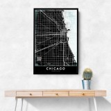 Chicago Map Wall Art
