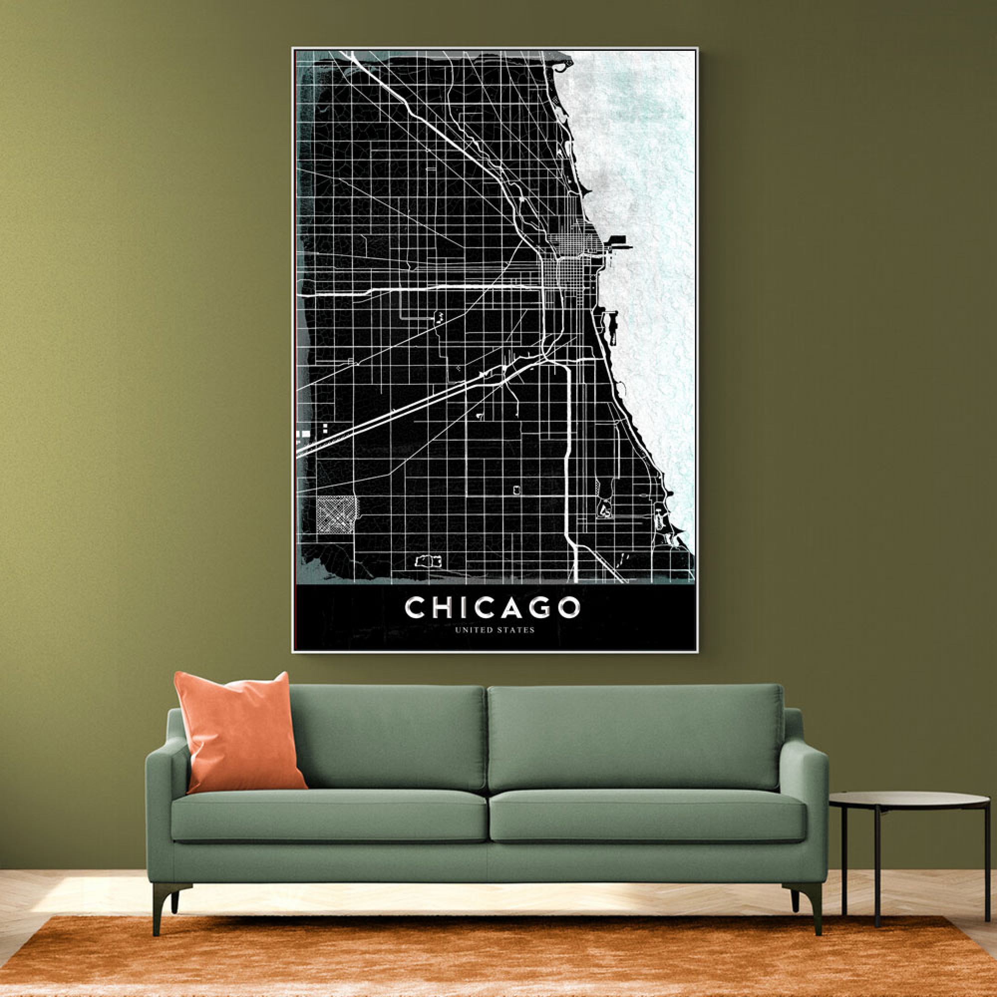 Chicago Map Wall Art