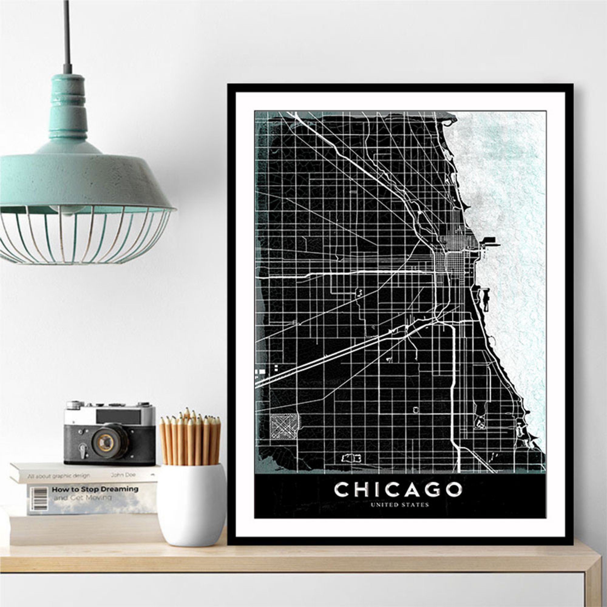 Chicago Map Wall Art