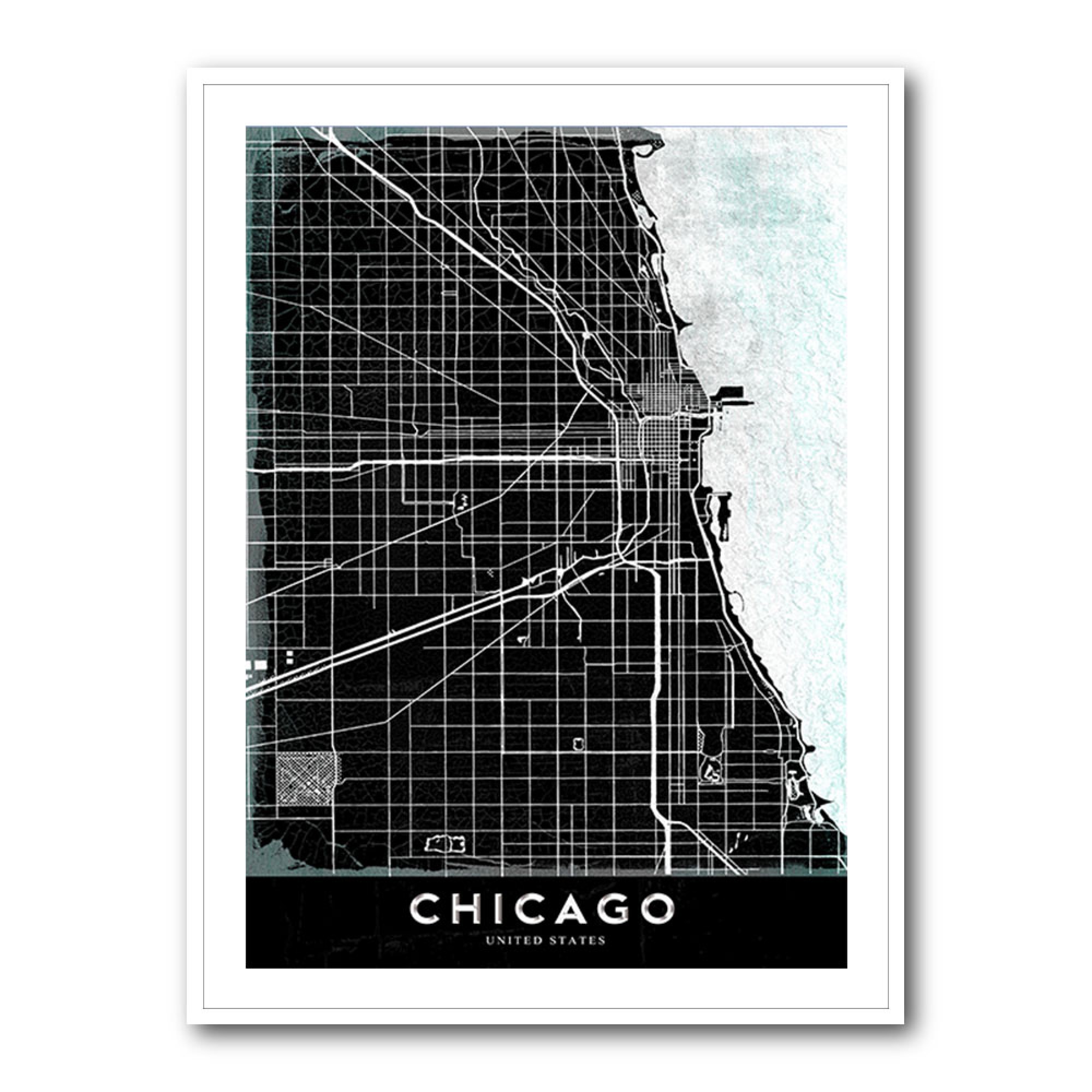 Chicago Map Wall Art