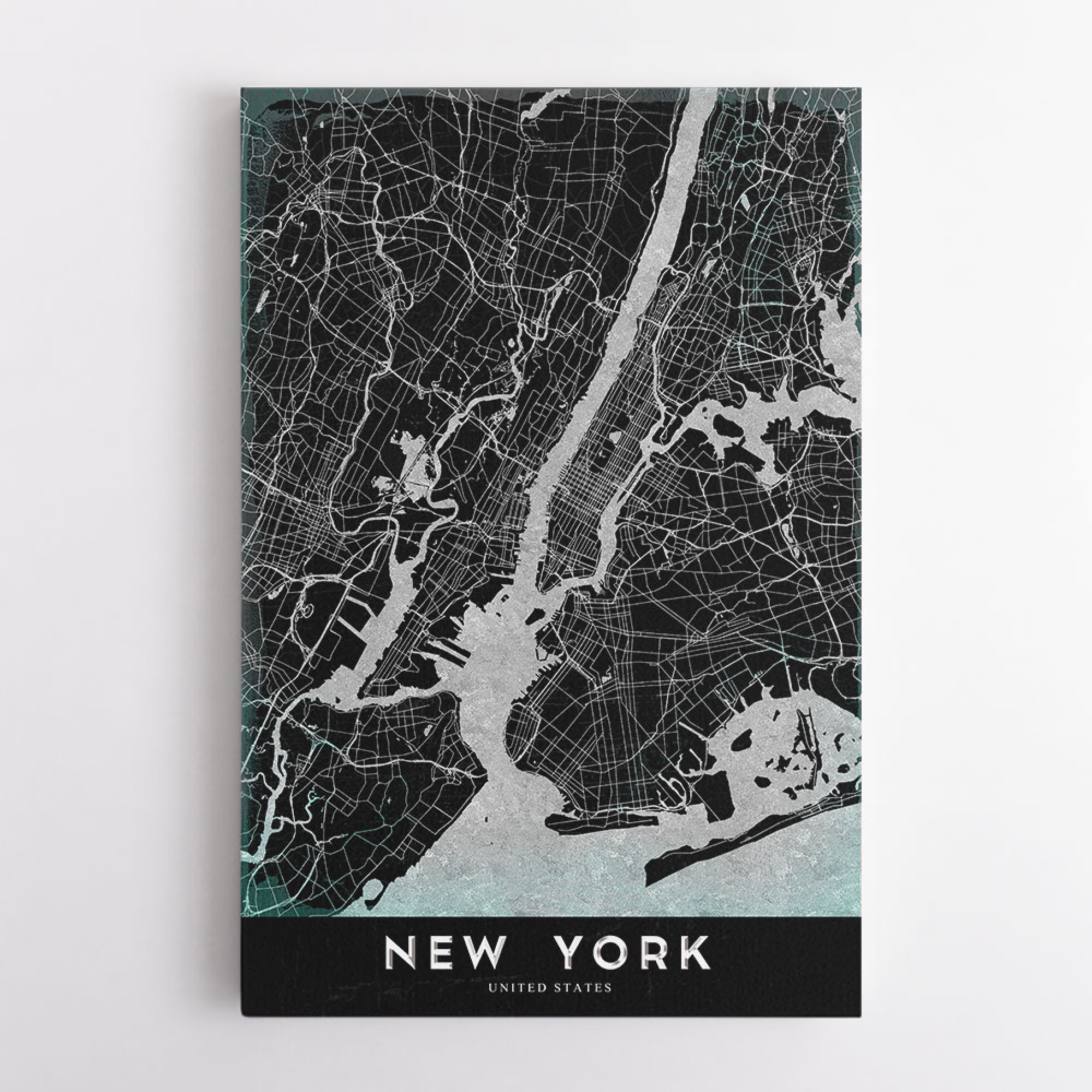 New York Map Wall Art