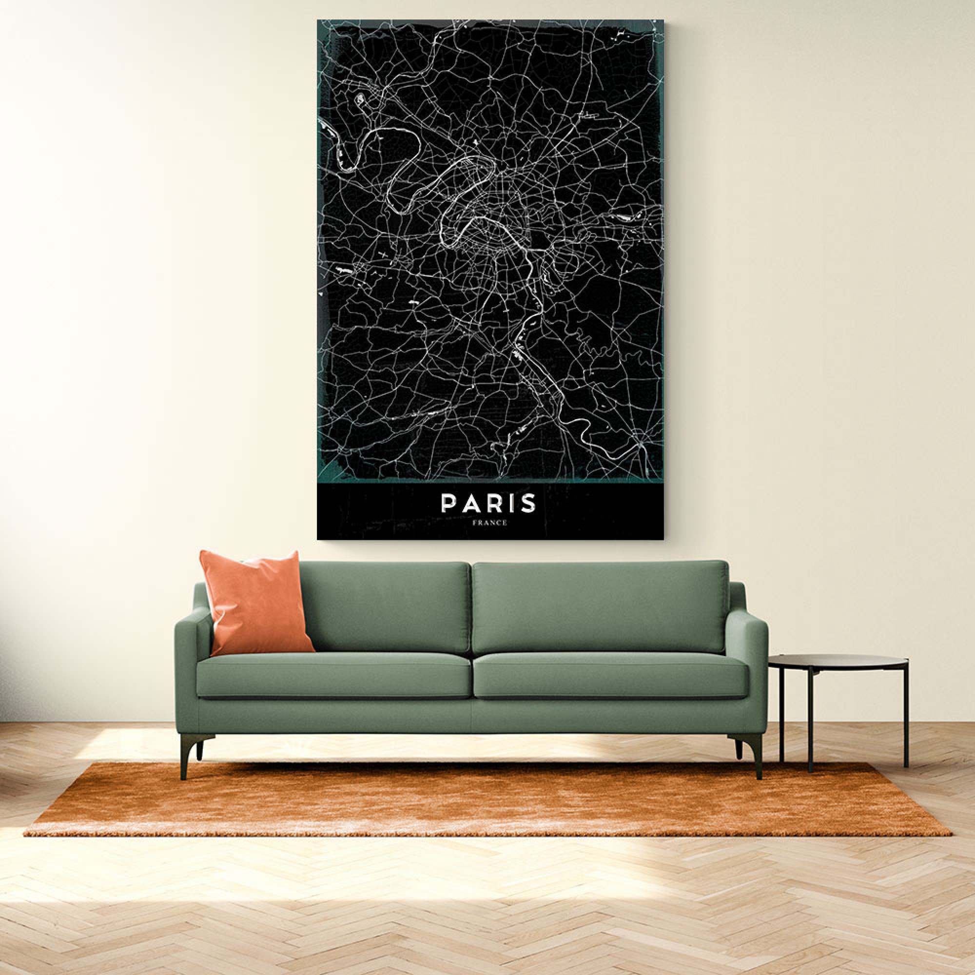 Paris Map Wall Art