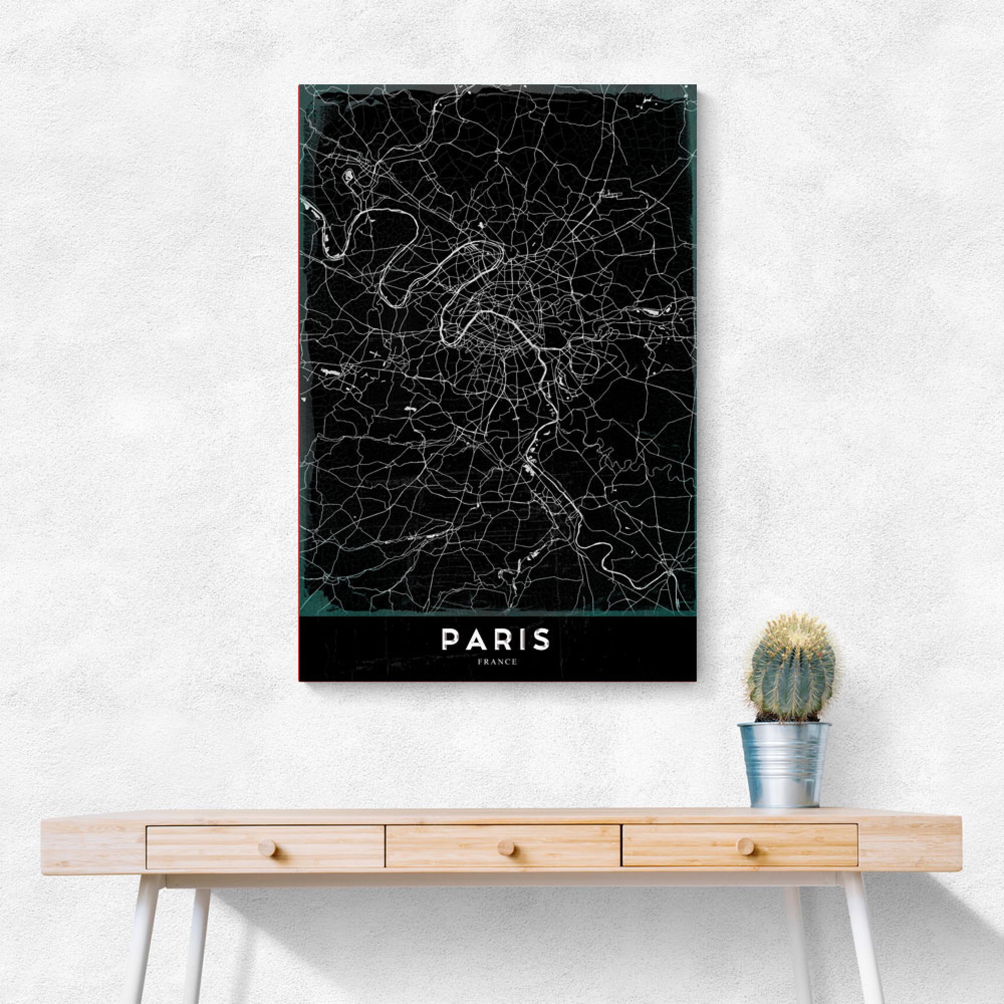 Paris Map Wall Art