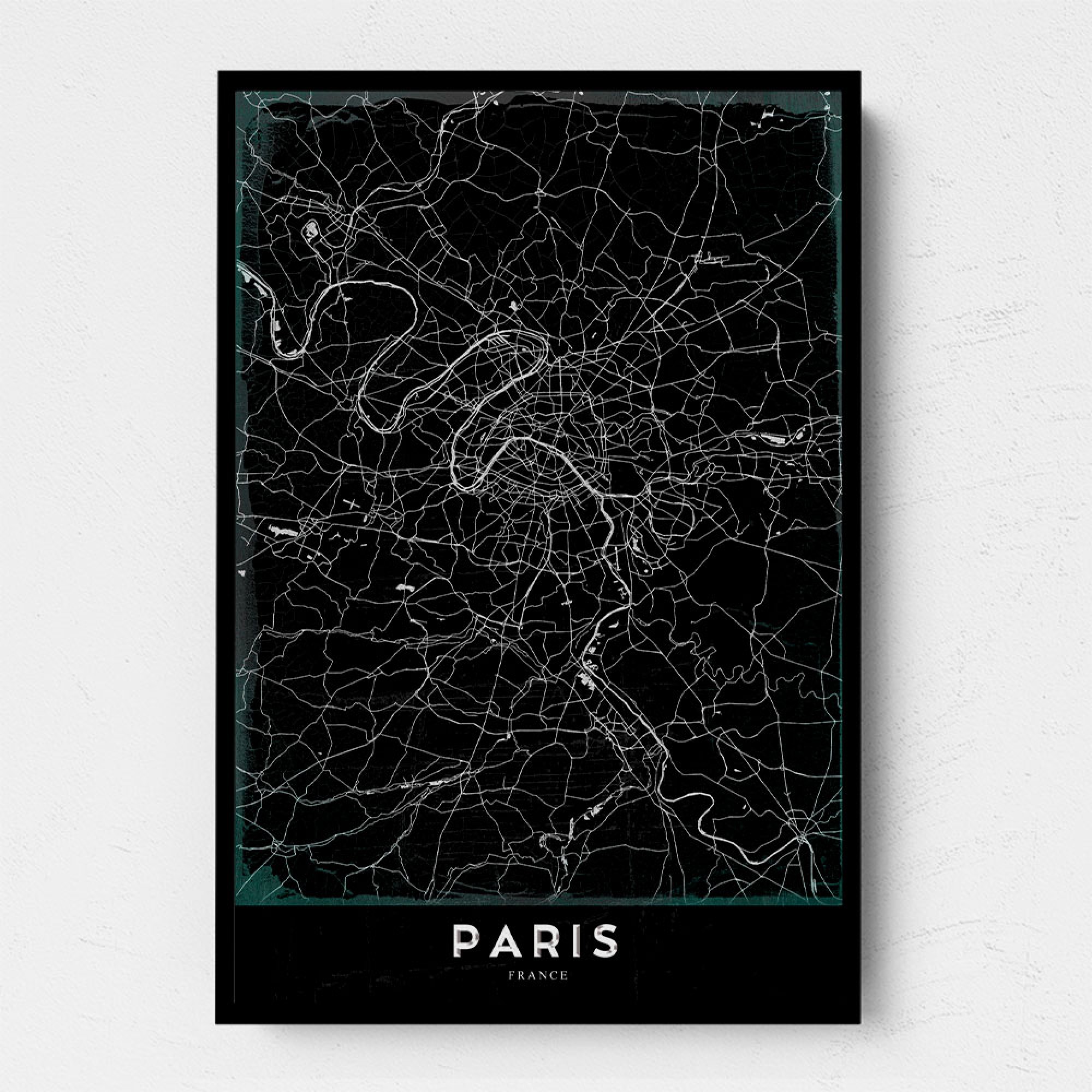 Paris Map Wall Art