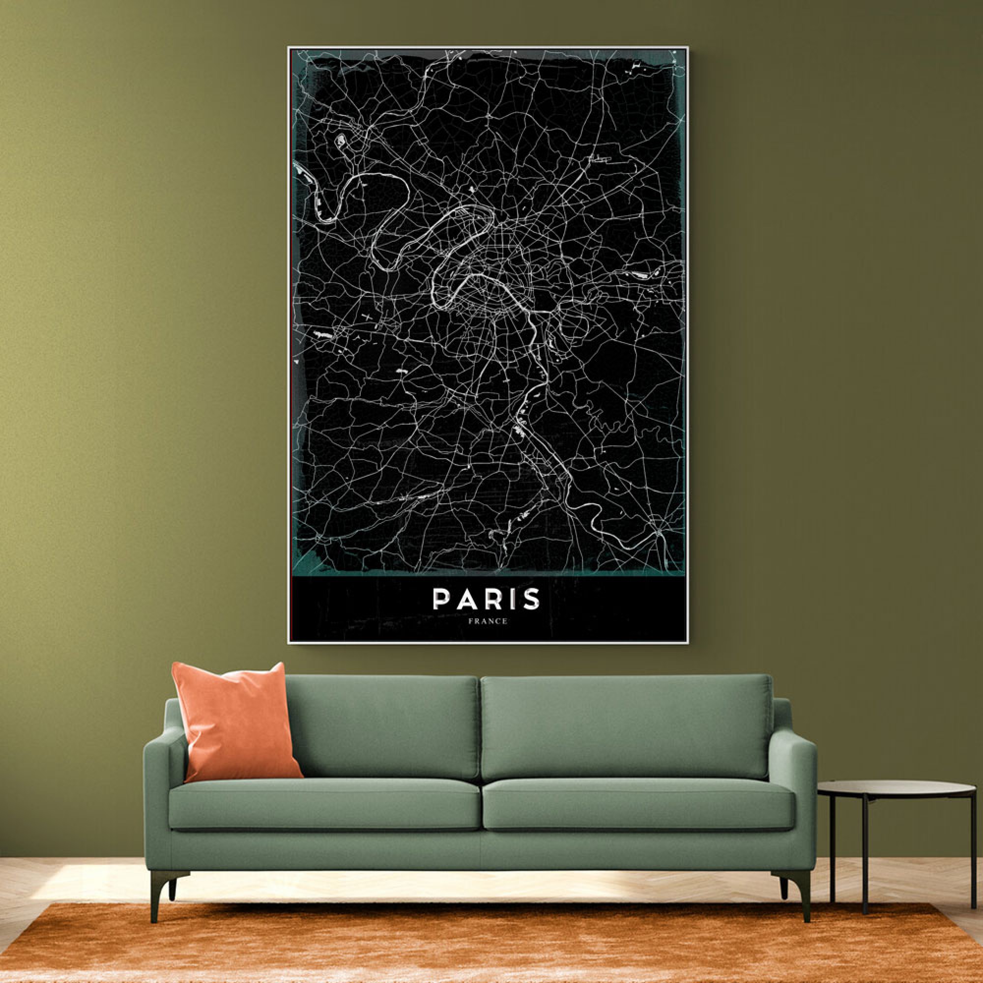 Paris Map Wall Art
