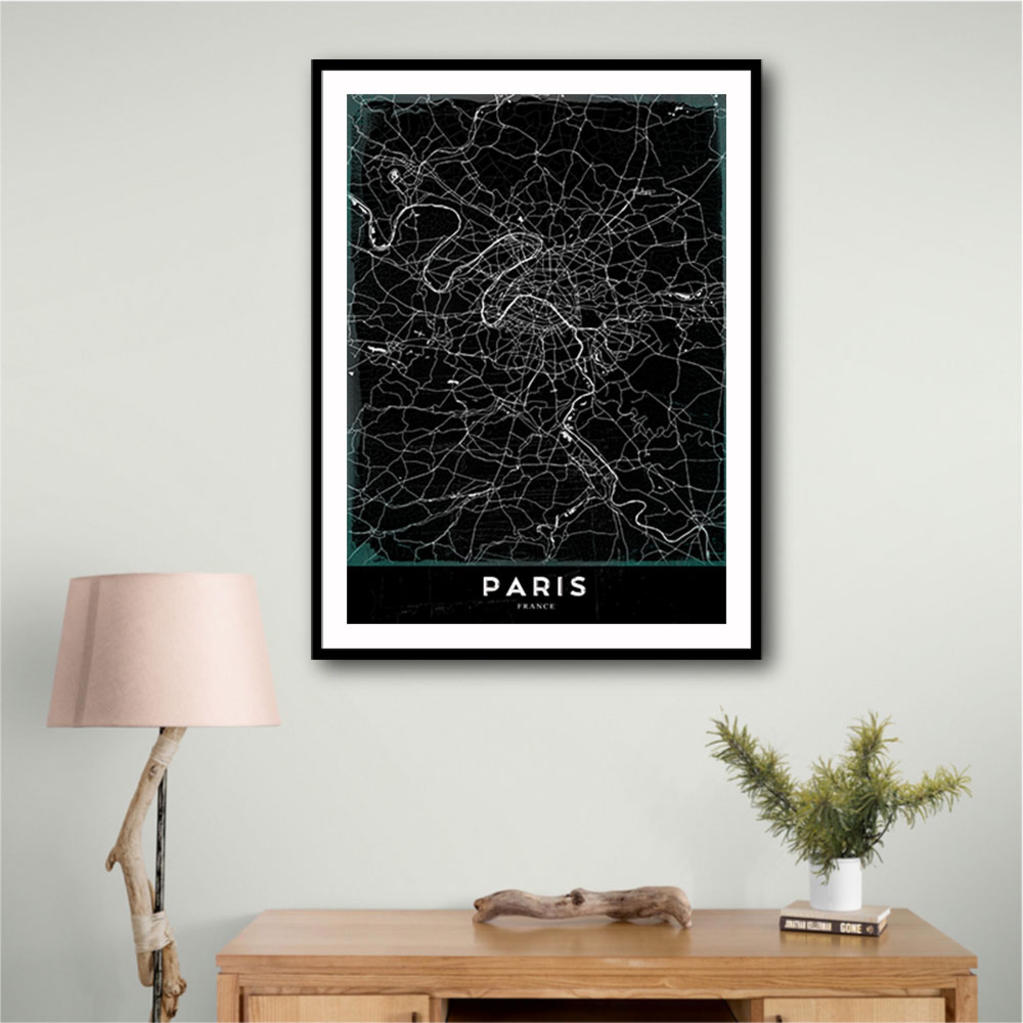 Paris Map Wall Art