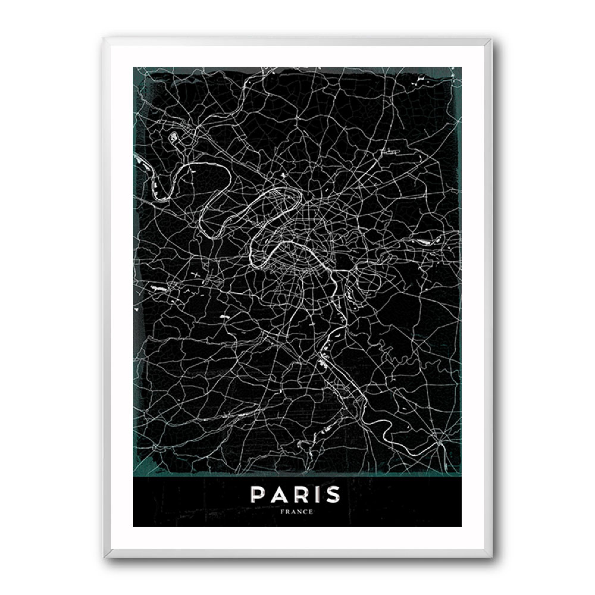 Paris Map Wall Art