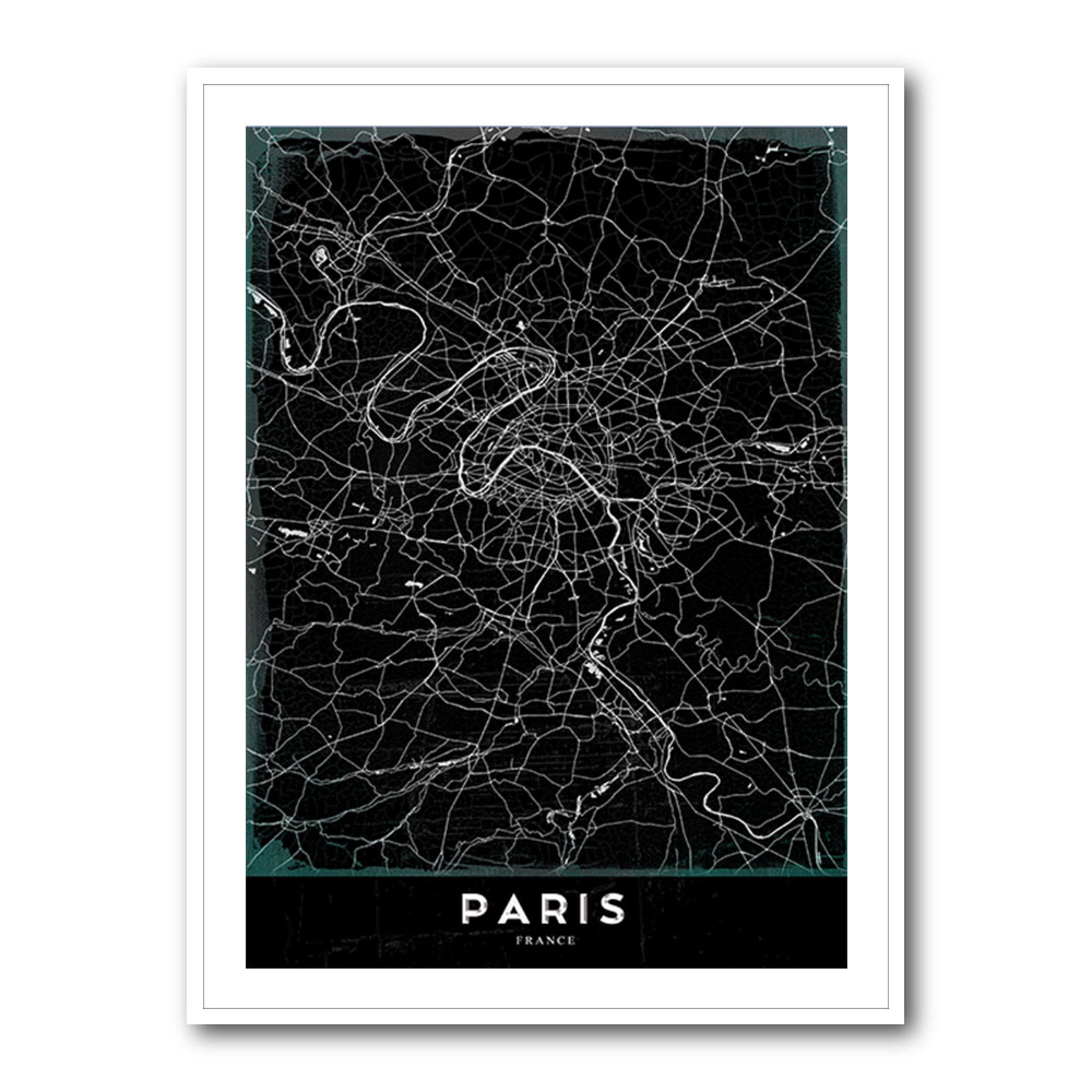 Paris Map Wall Art