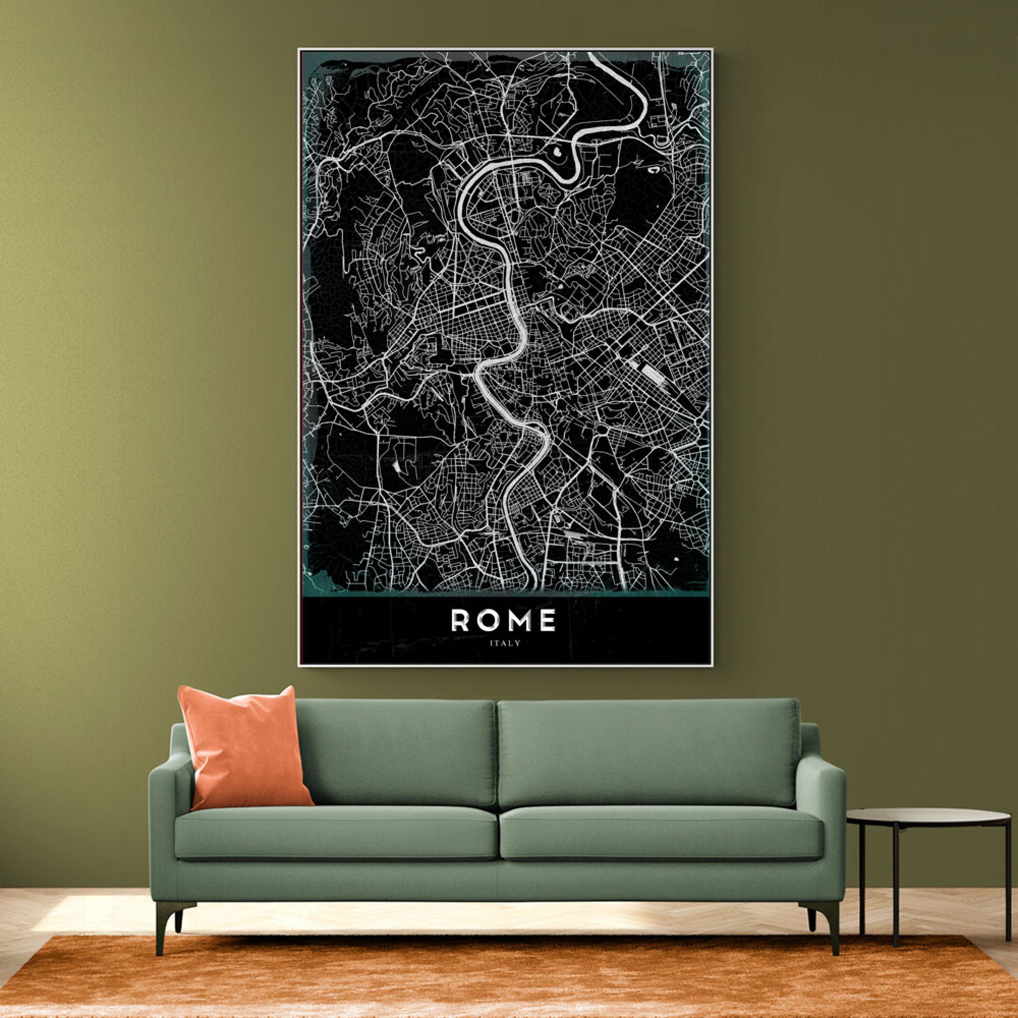 Roma Map Wall Art