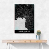 Melbourne Map Wall Art