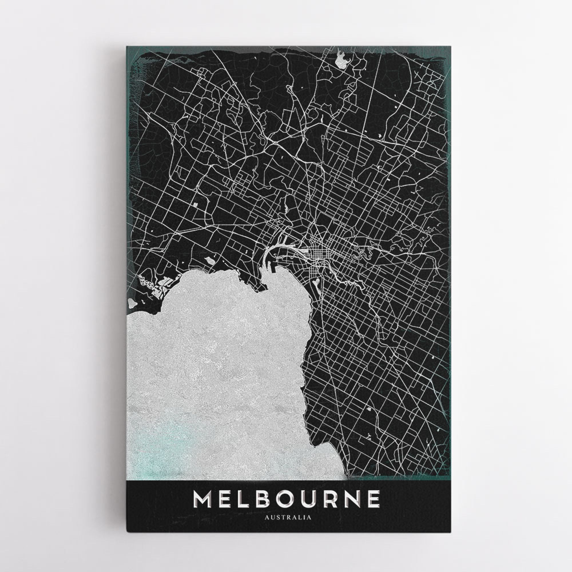 Melbourne Map Wall Art