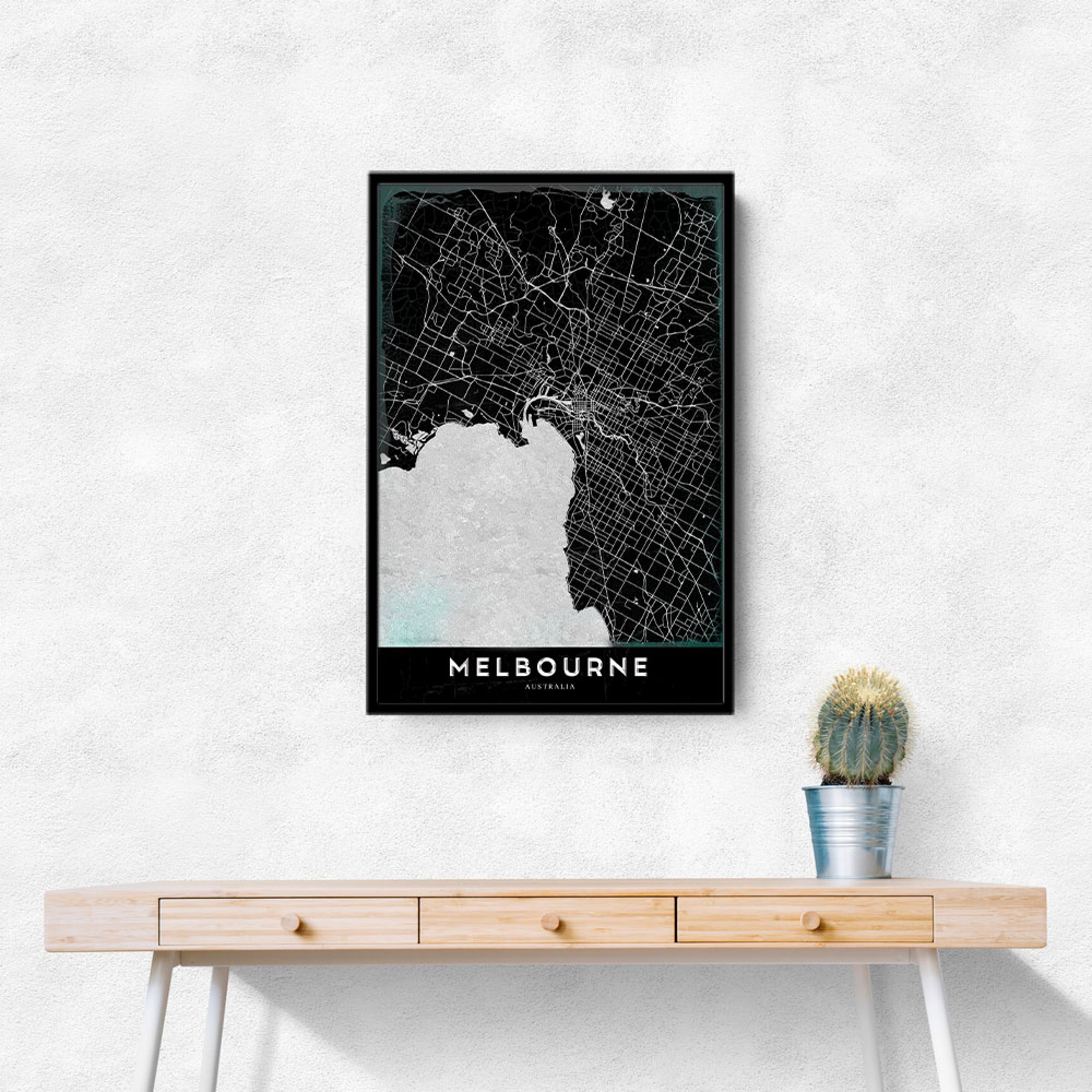 Melbourne Map Wall Art
