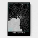 Melbourne Map Wall Art