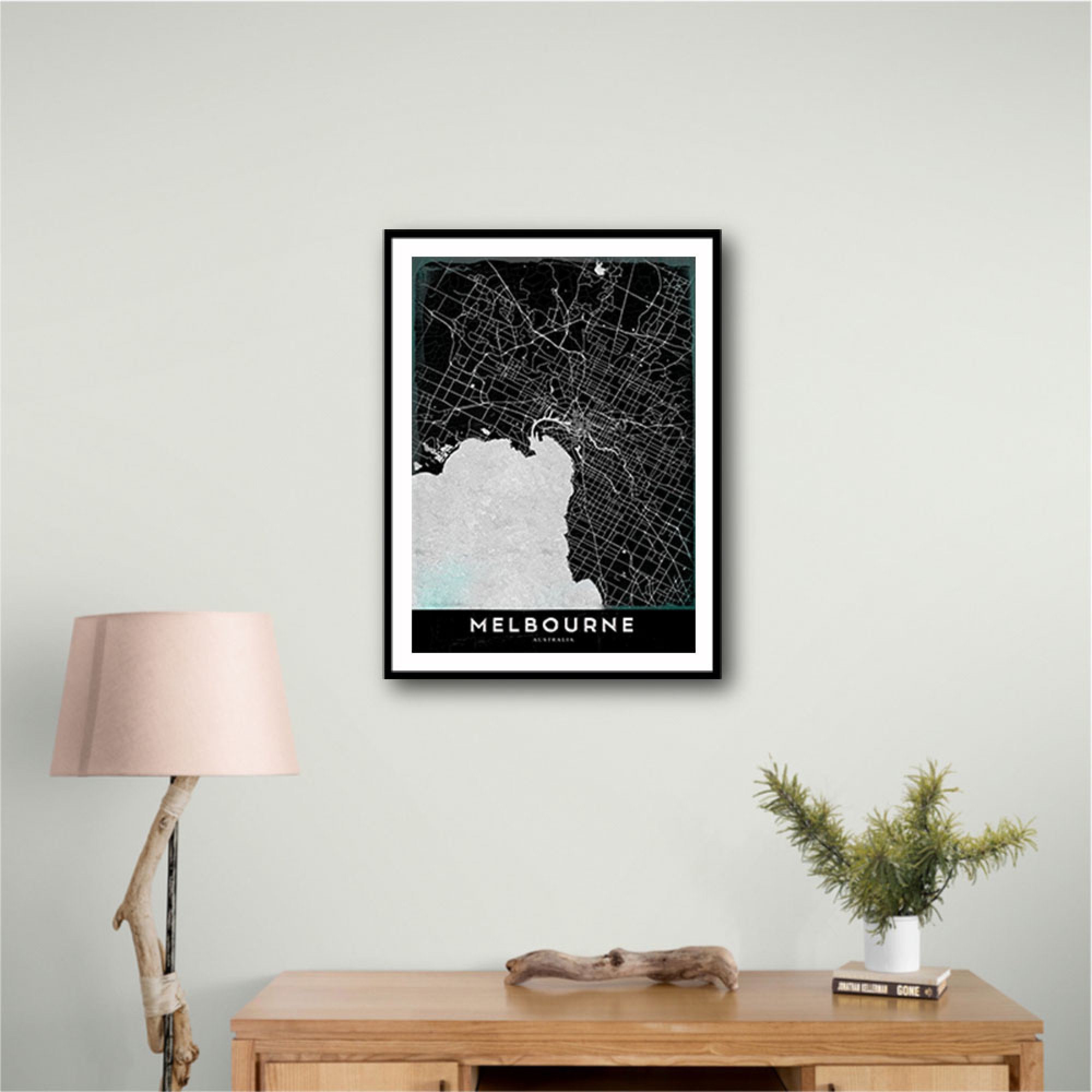 Melbourne Map Wall Art