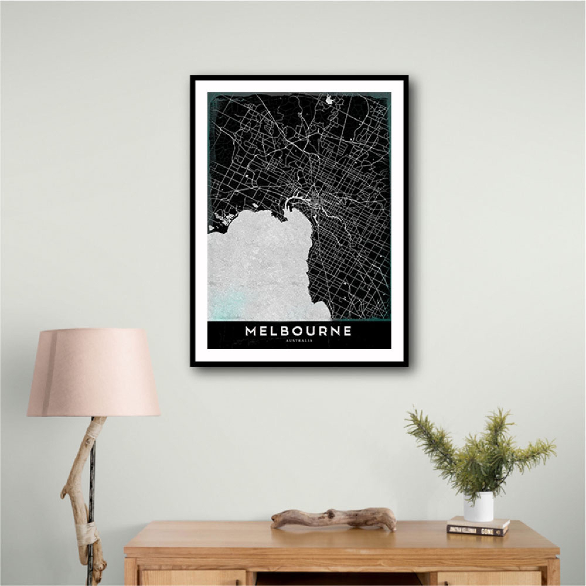 Melbourne Map Wall Art