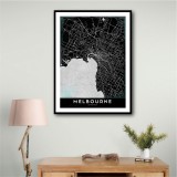 Melbourne Map Wall Art