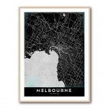 Melbourne Map Wall Art