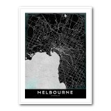Melbourne Map Wall Art