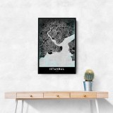 Istanbul Map Wall Art
