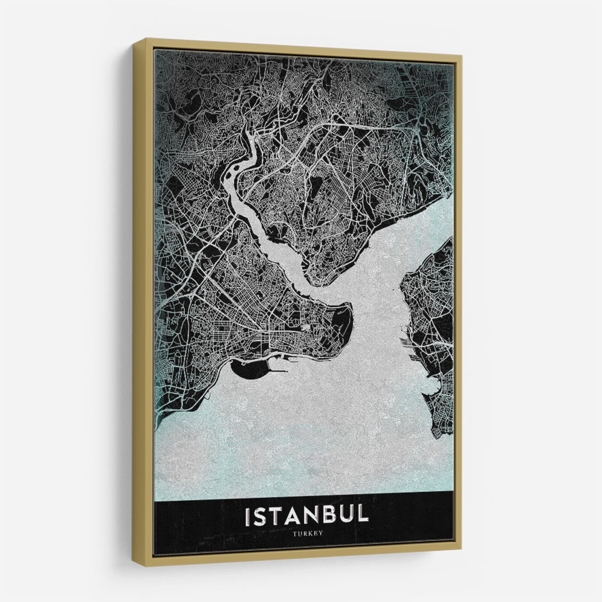 Istanbul Map Wall Art