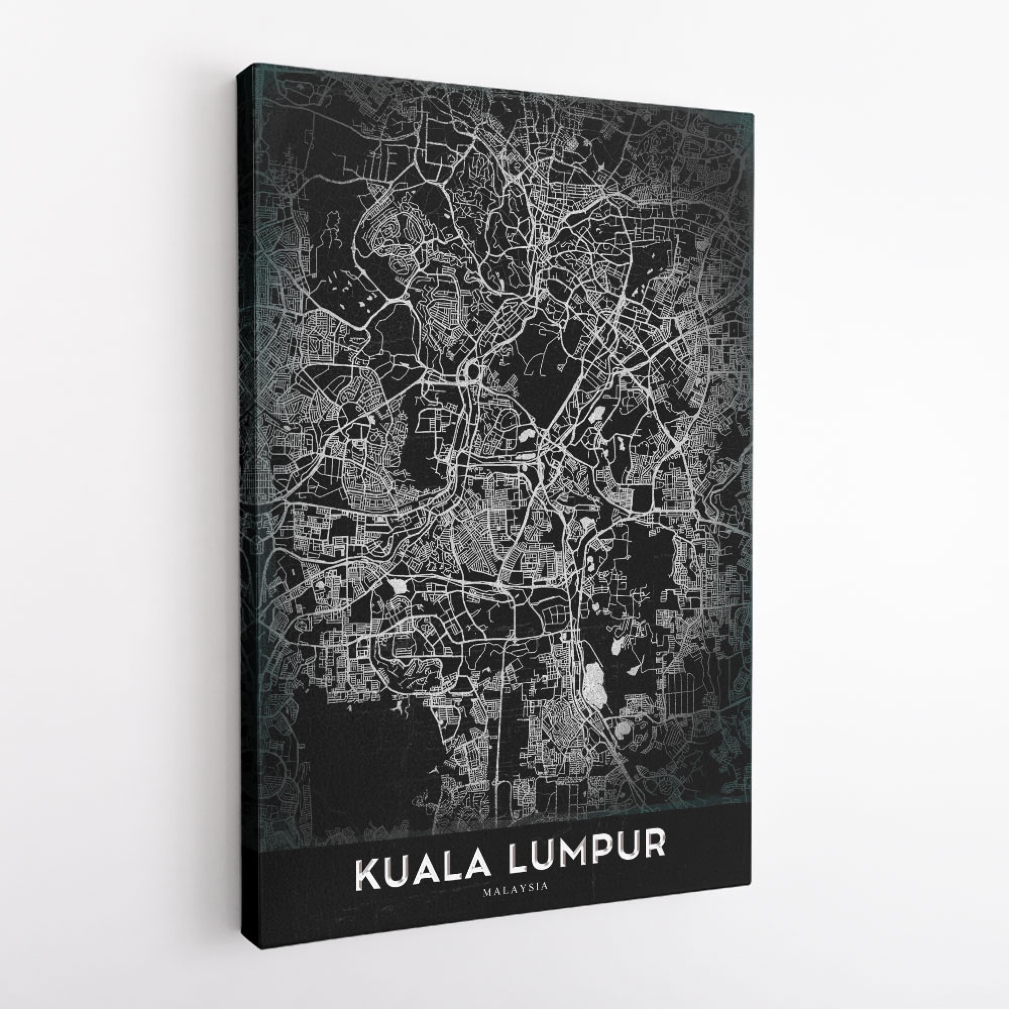 Kuala Lumpur Map Wall Art