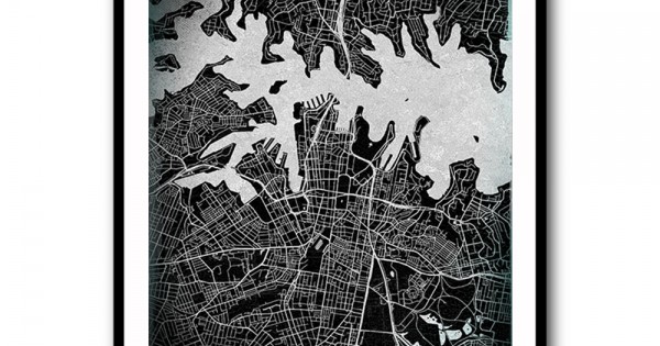 Sydney Map Wall Art