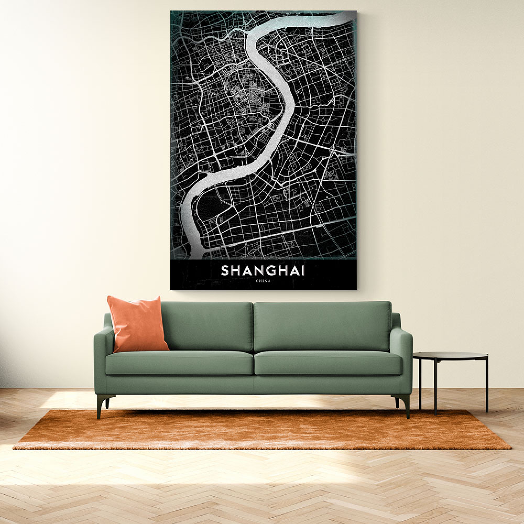 Shanghai Map Wall Art