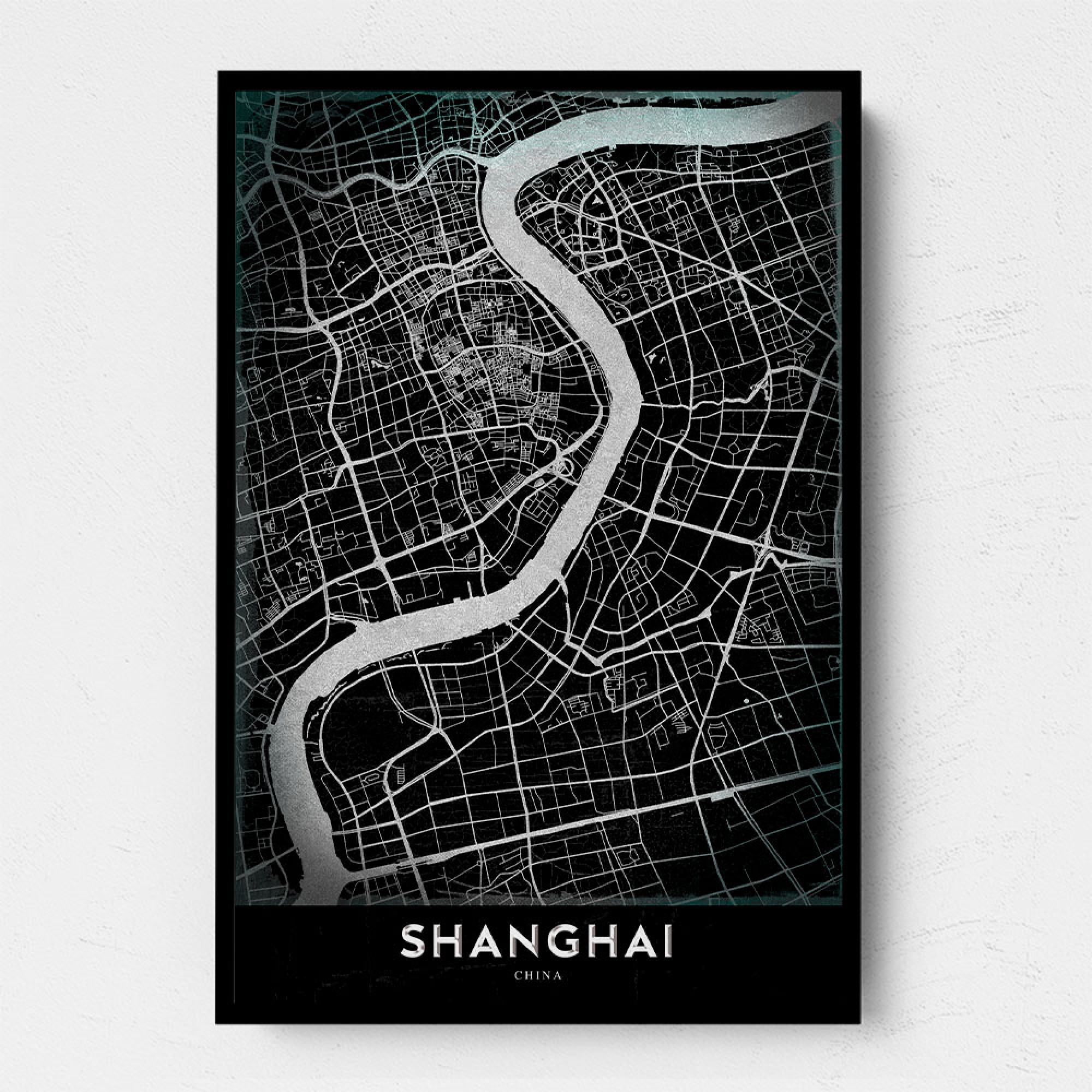 Shanghai Map Wall Art