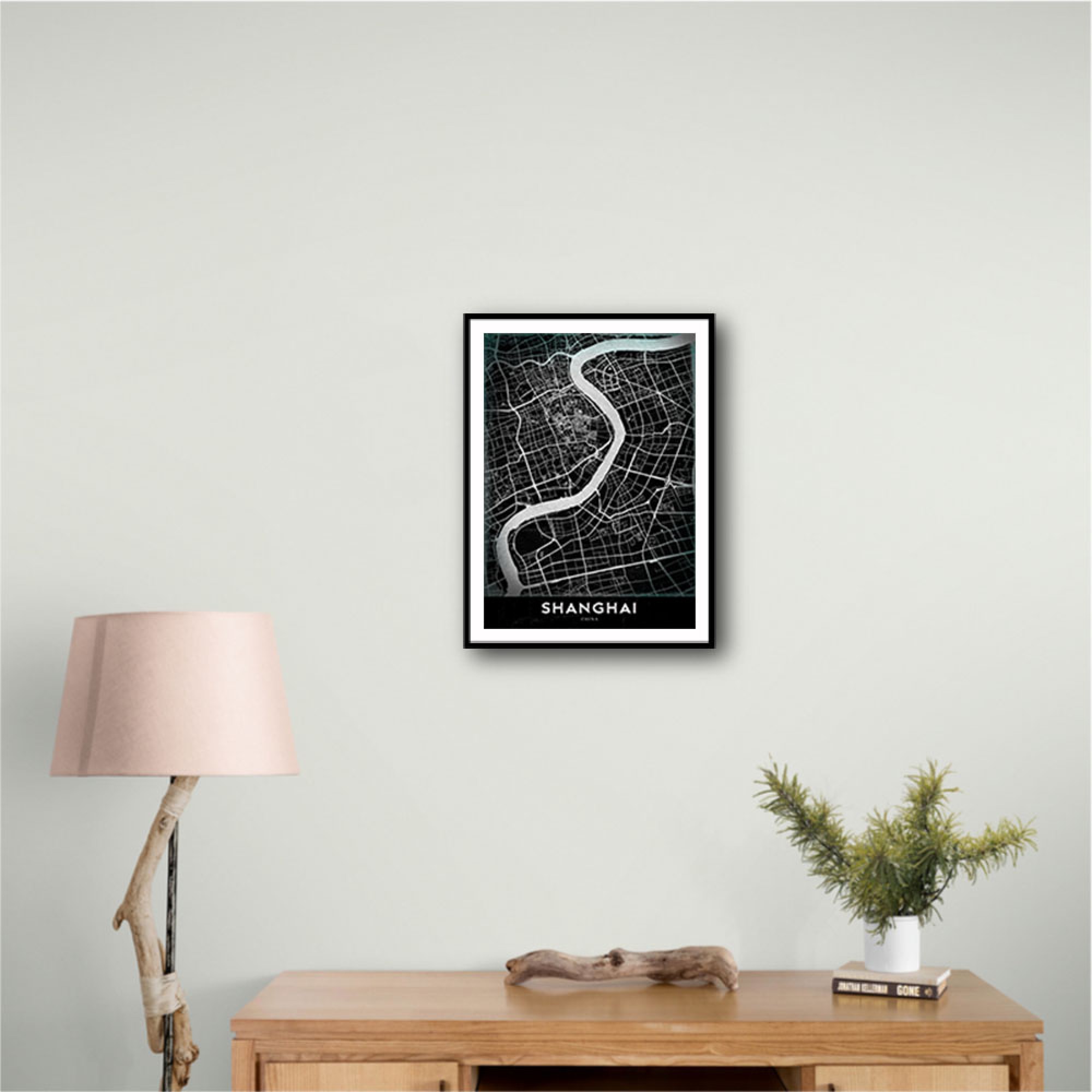Shanghai Map Wall Art