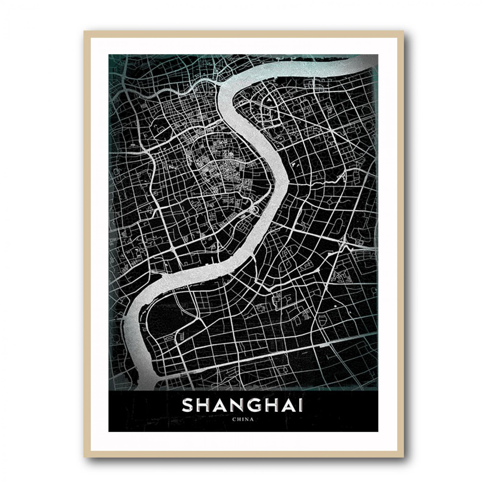 Shanghai Map Wall Art