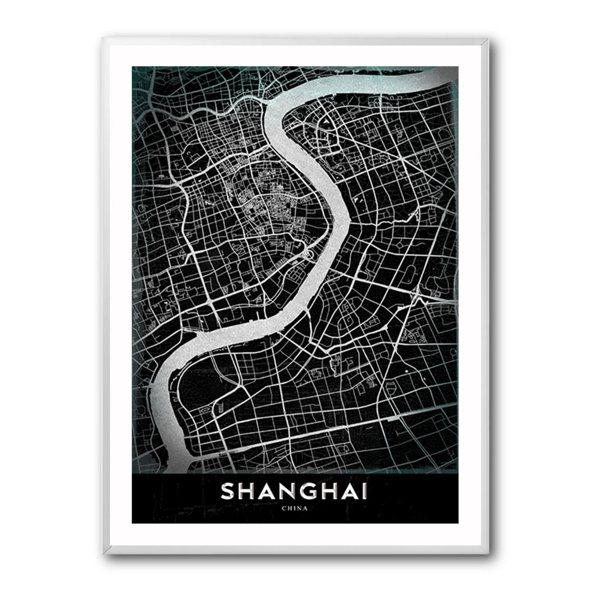 Shanghai Map Wall Art