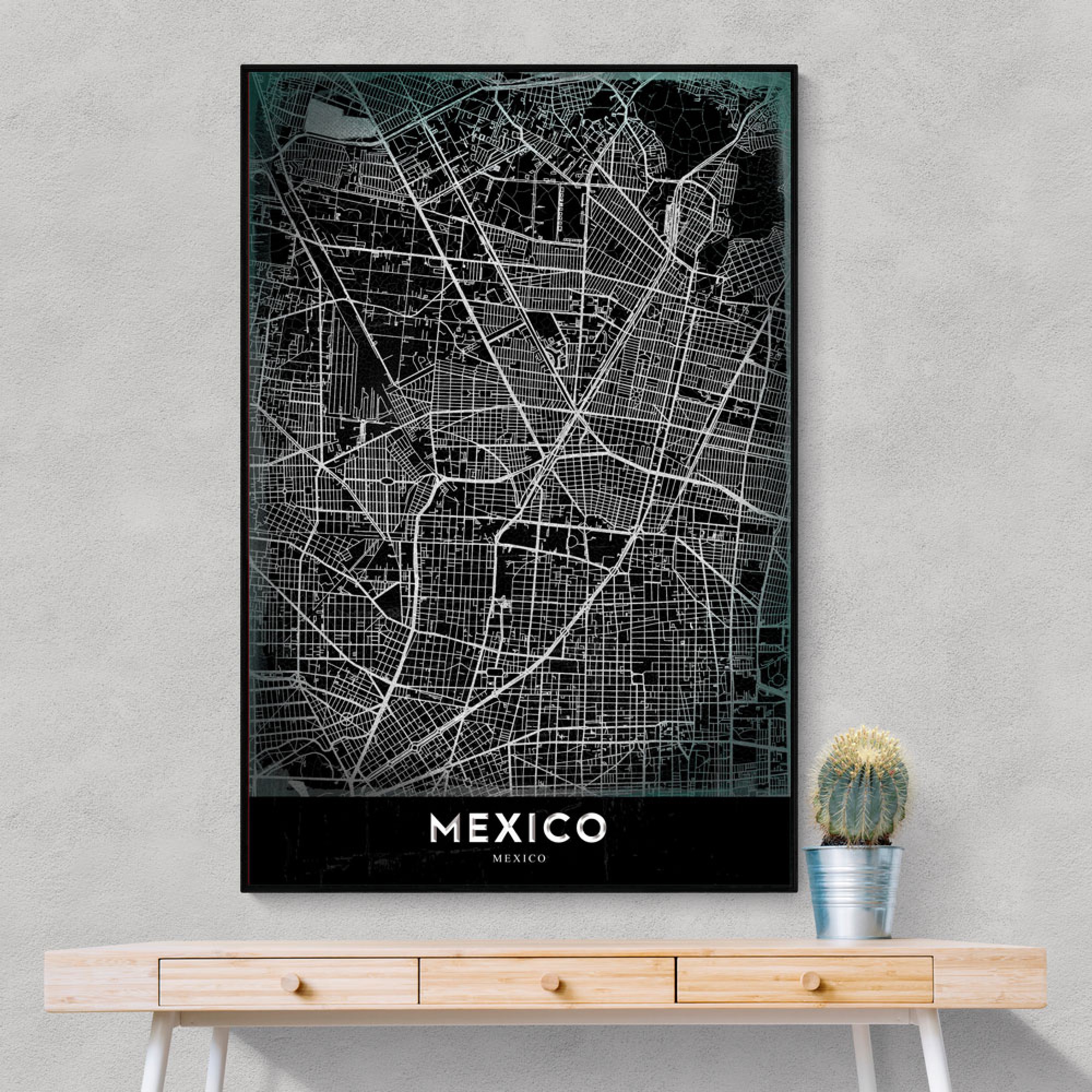 Mexico Map Wall Art