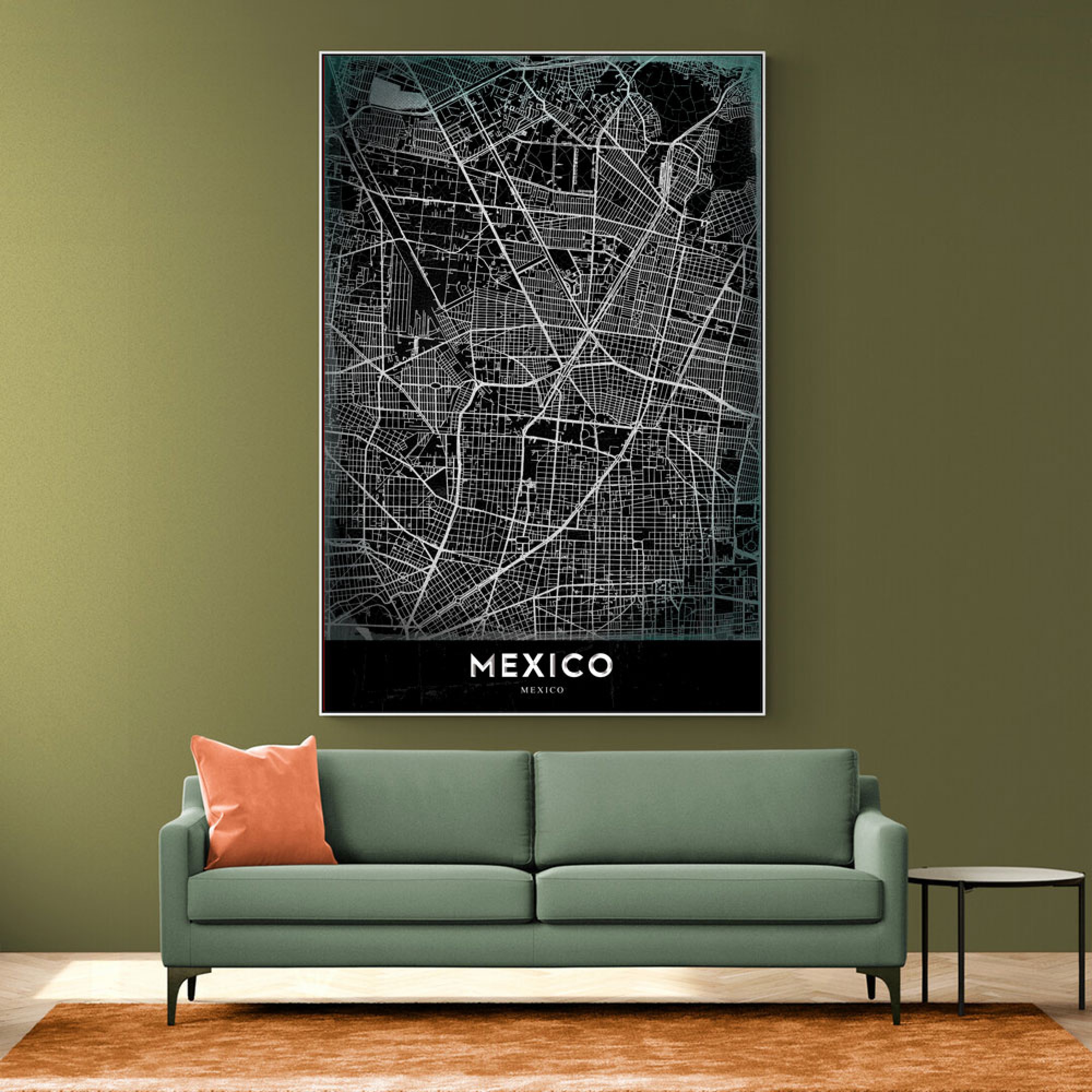 Mexico Map Wall Art