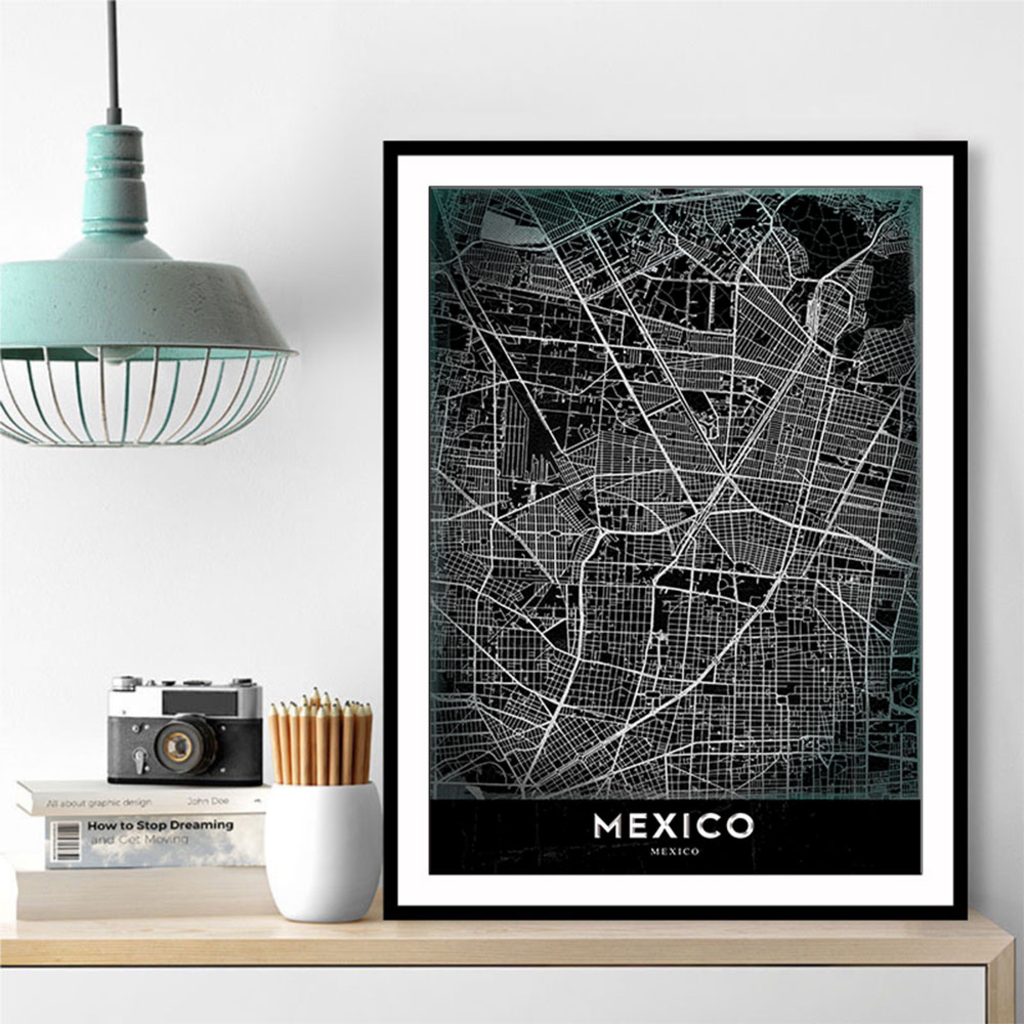 Mexico Map Wall Art