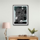 Mumbai Map Wall Art