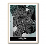 Mumbai Map Wall Art
