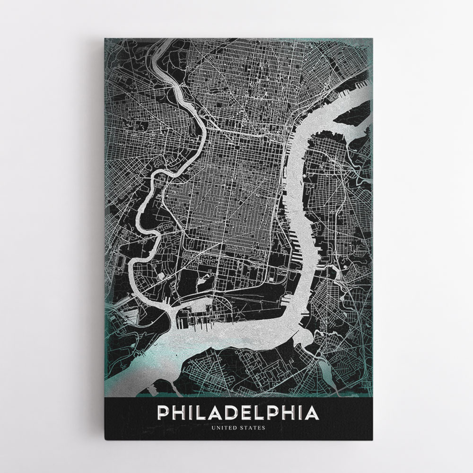 Philadelphia Map Wall Art