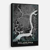 Philadelphia Map Wall Art