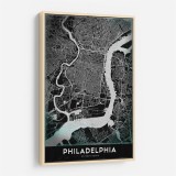 Philadelphia Map Wall Art