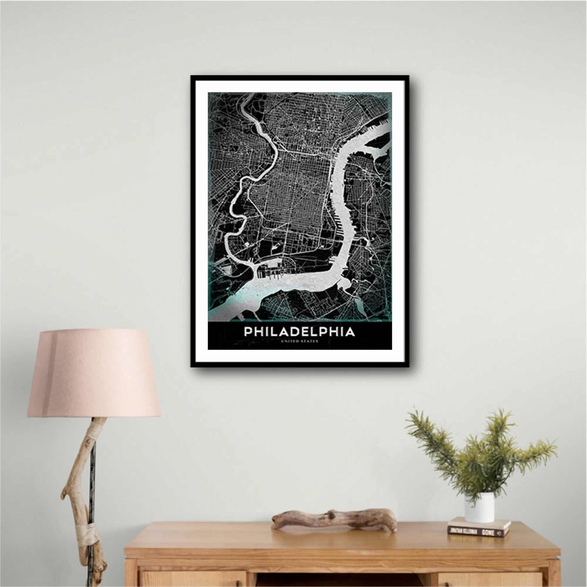 Philadelphia Map Wall Art