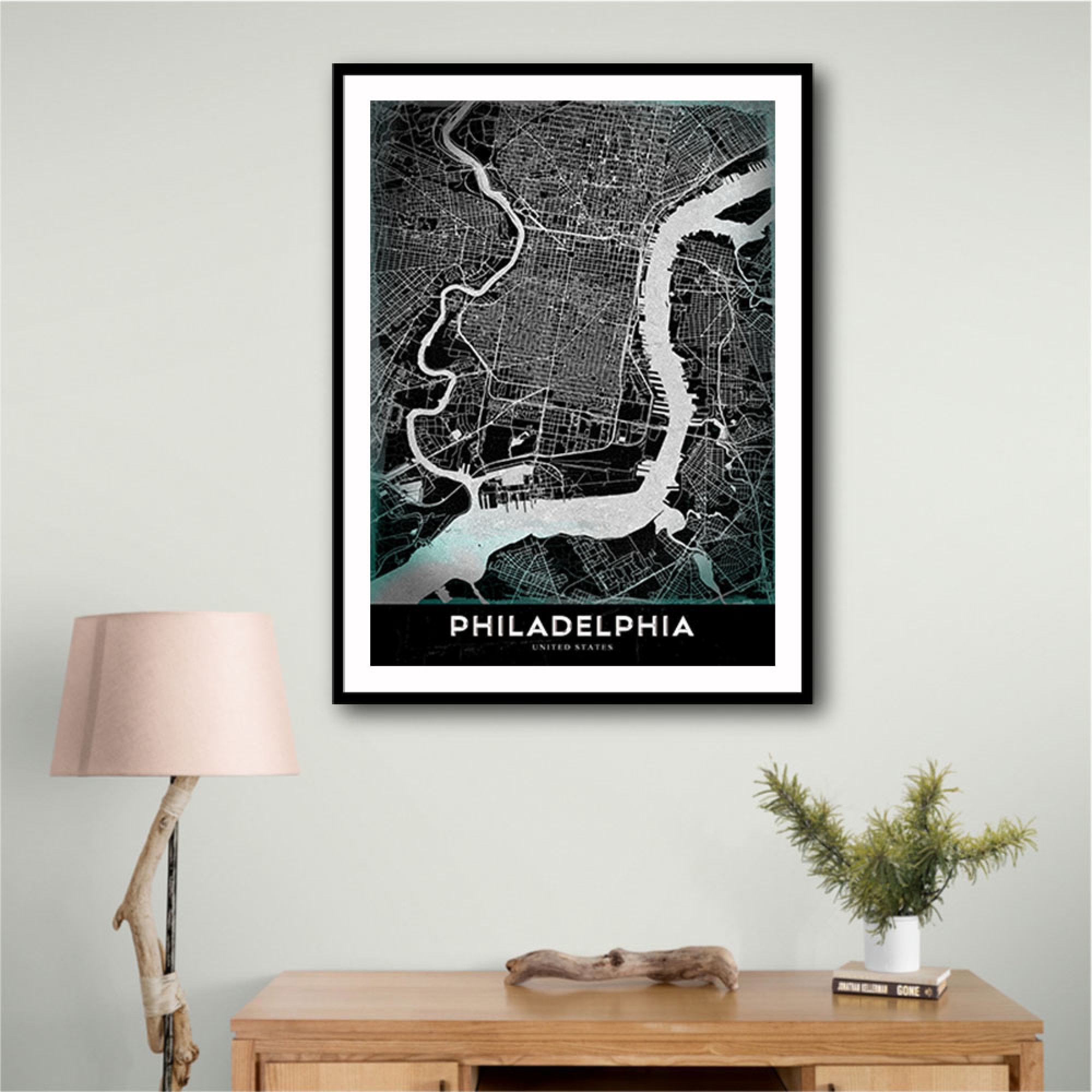 Philadelphia Map Wall Art