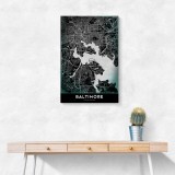 Baltimore Map Wall Art