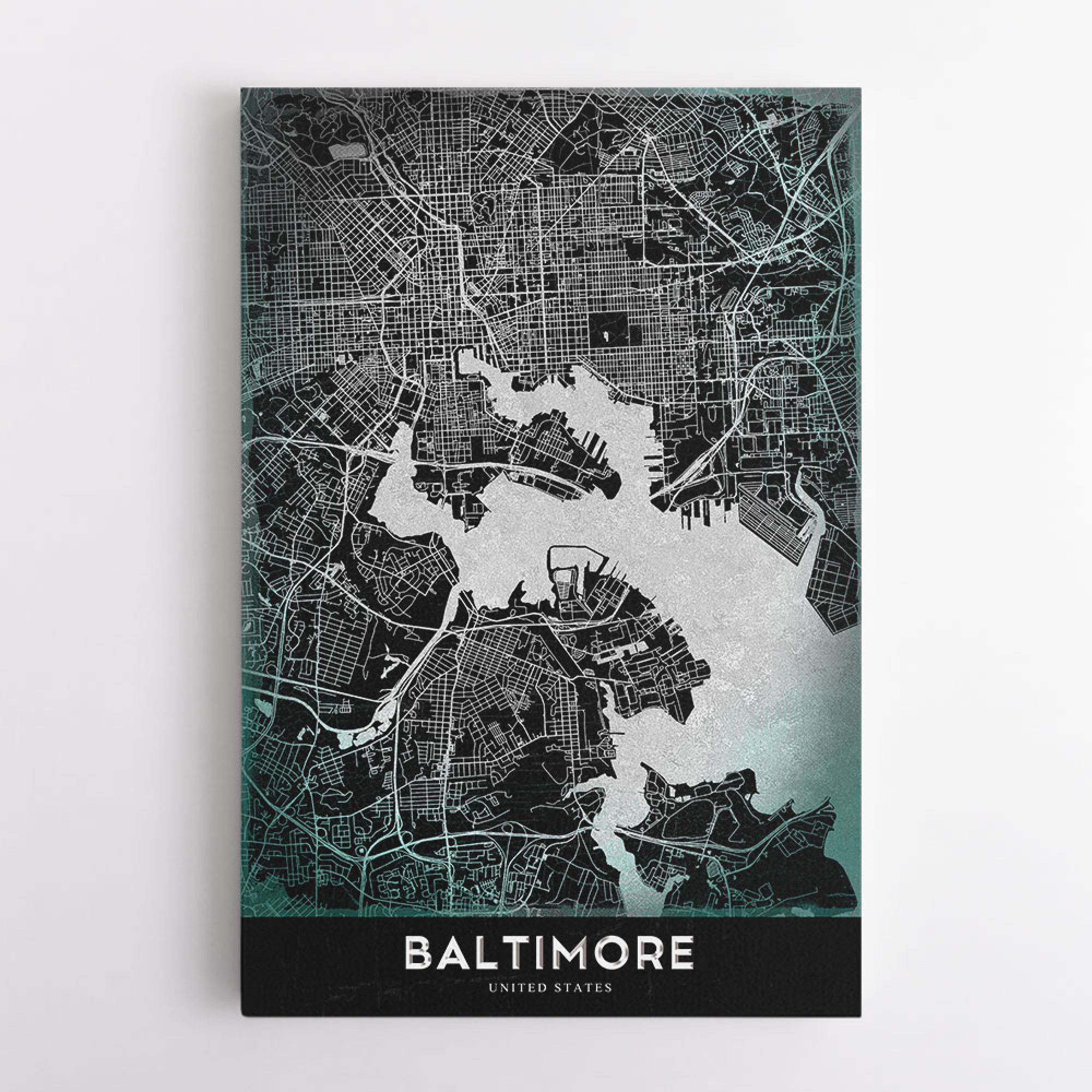 Baltimore Map Wall Art