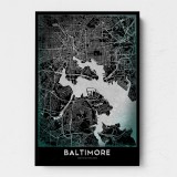 Baltimore Map Wall Art