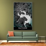 Baltimore Map Wall Art