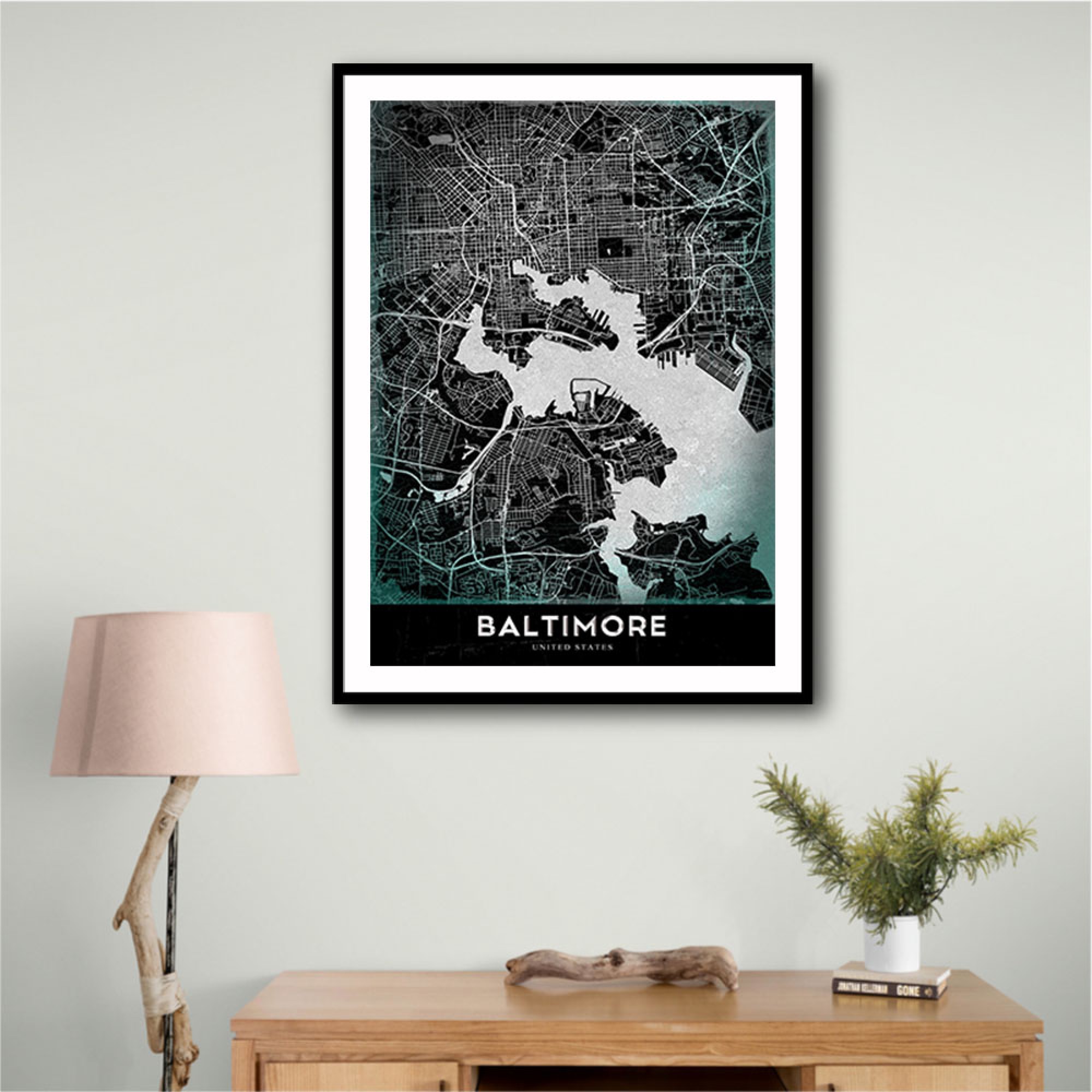Baltimore Map Wall Art